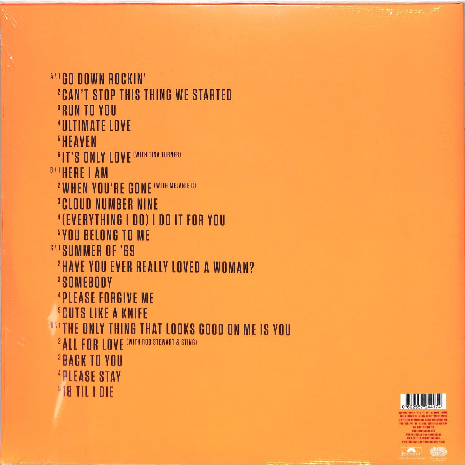 Bryan Adams - ULTIMATE - GREATEST HITS