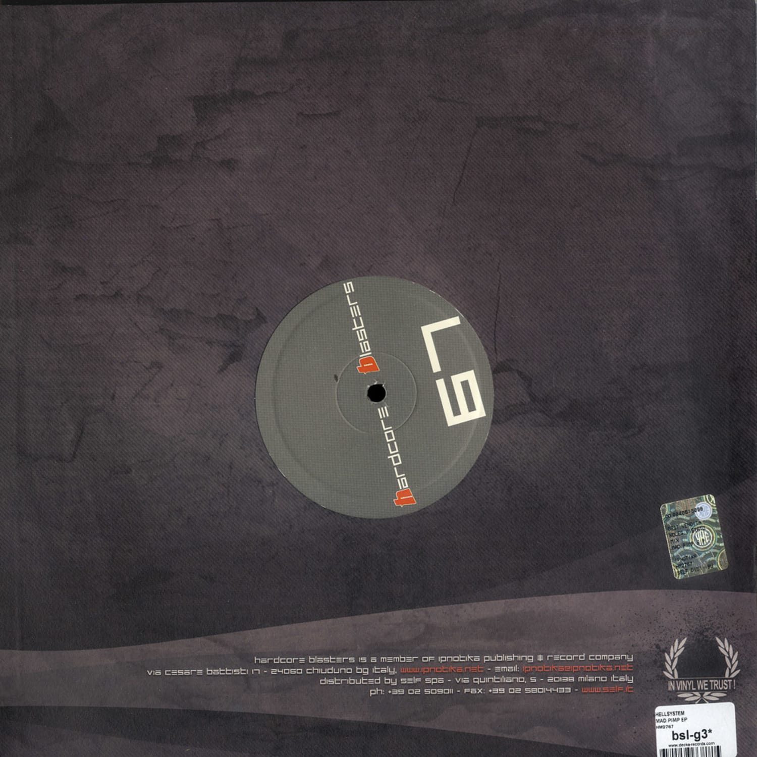 Hellsystem - MAD PIMP EP / HM2767 | 12 Inch Vinyl kaufen | decks.de