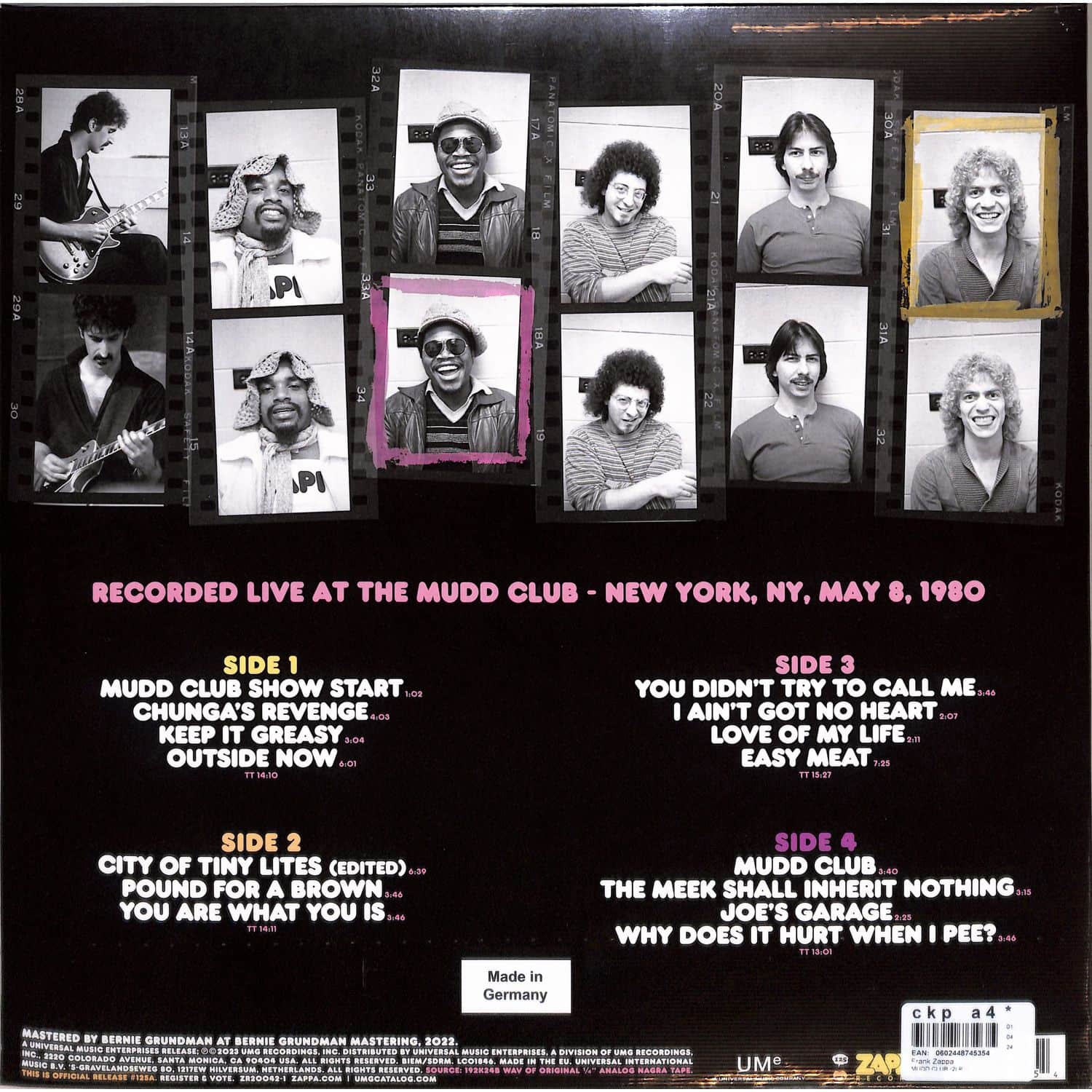 Frank Zappa - MUDD CLUB