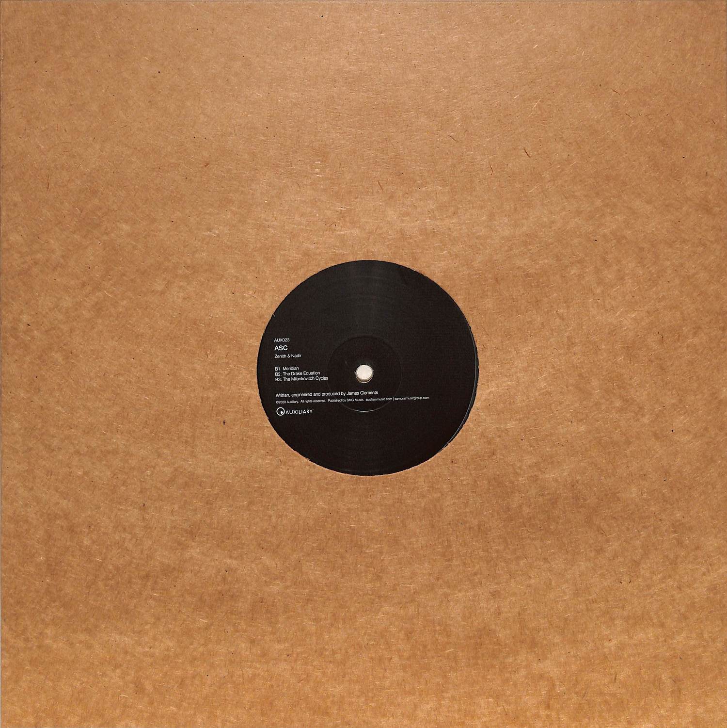 ASC - ZENITH & NADIR / Auxiliary / AUX023 | Coloured 12 Inch Vinyl ...