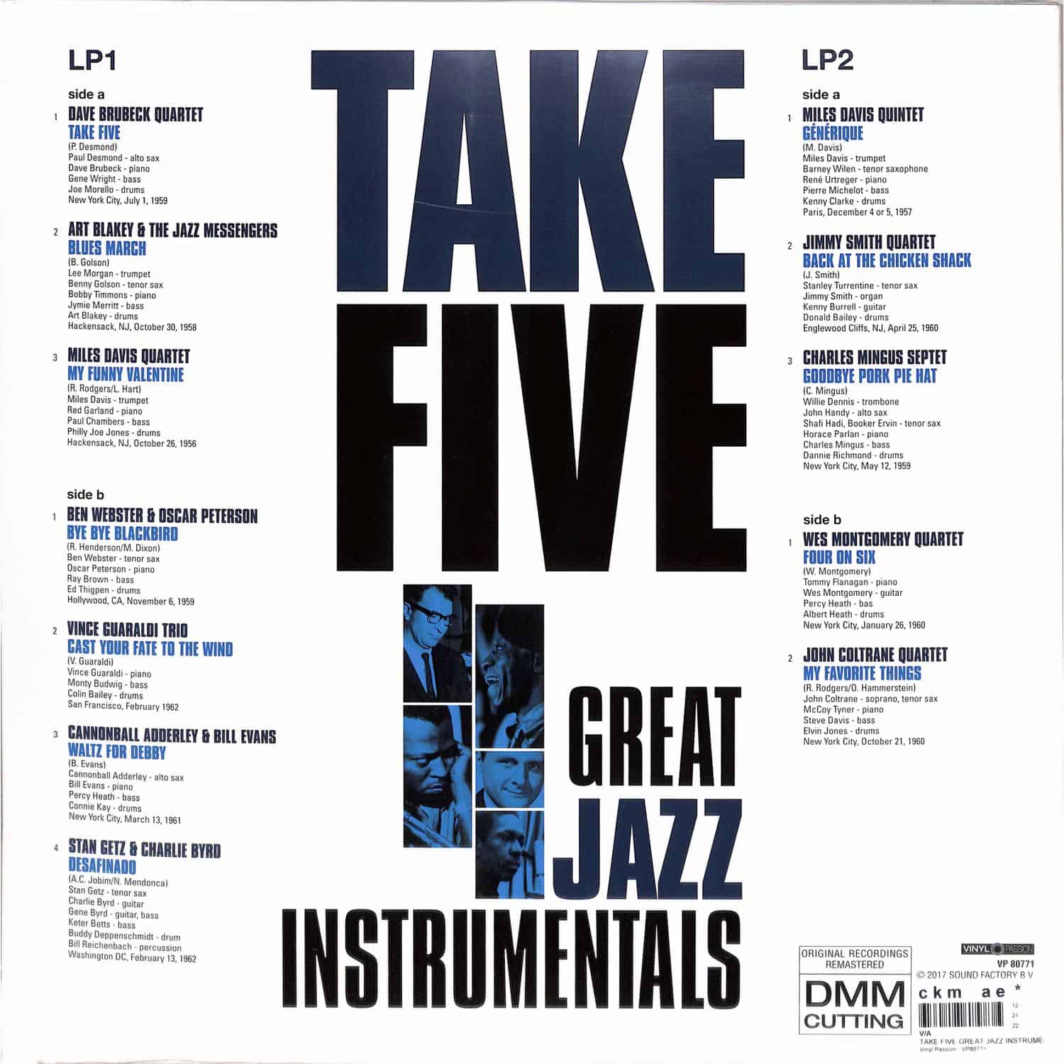 V/a - TAKE FIVE GREAT JAZZ INSTRUMENTALS