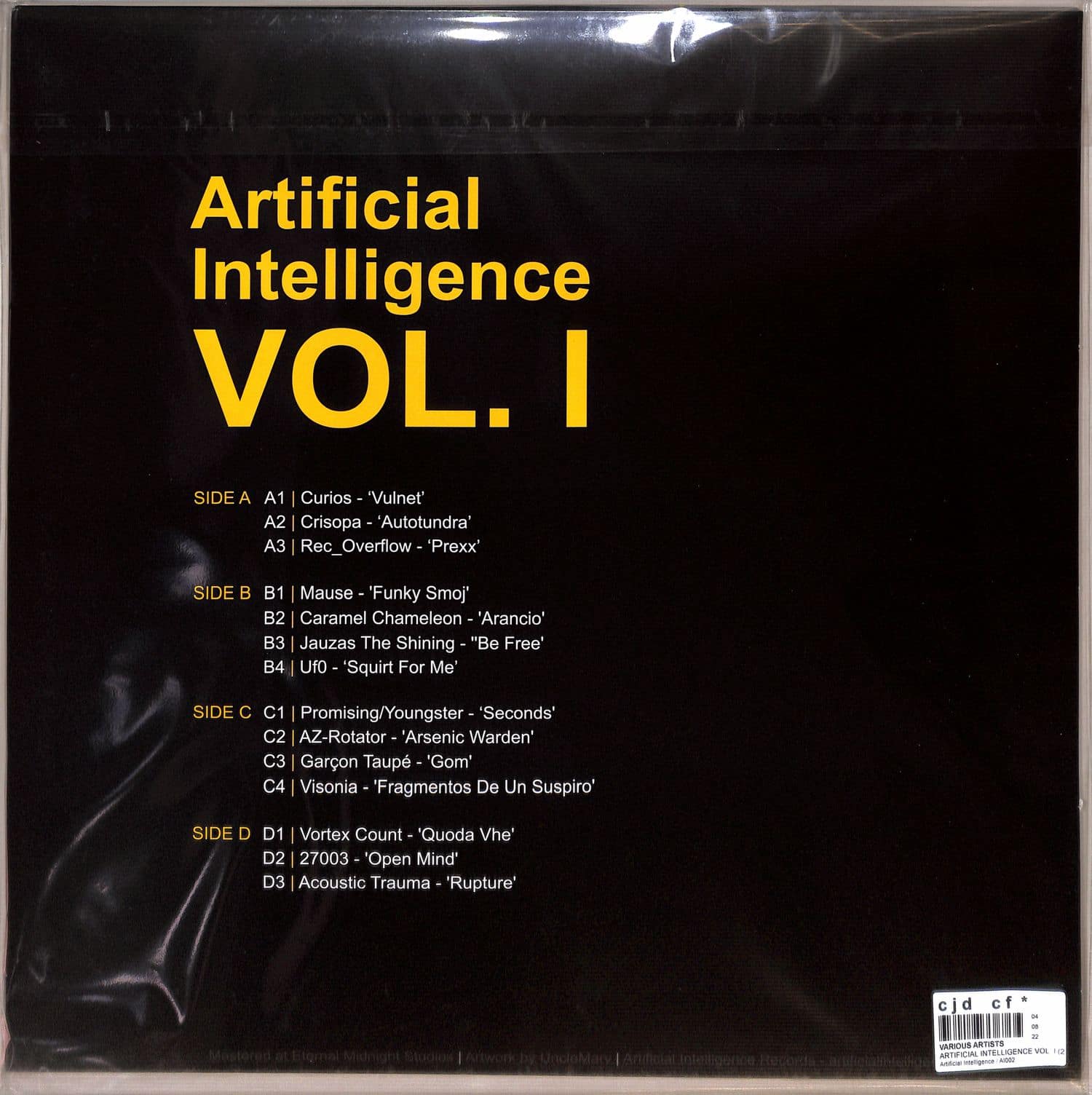 Various Artists - ARTIFICIAL INTELLIGENCE VOL. I
