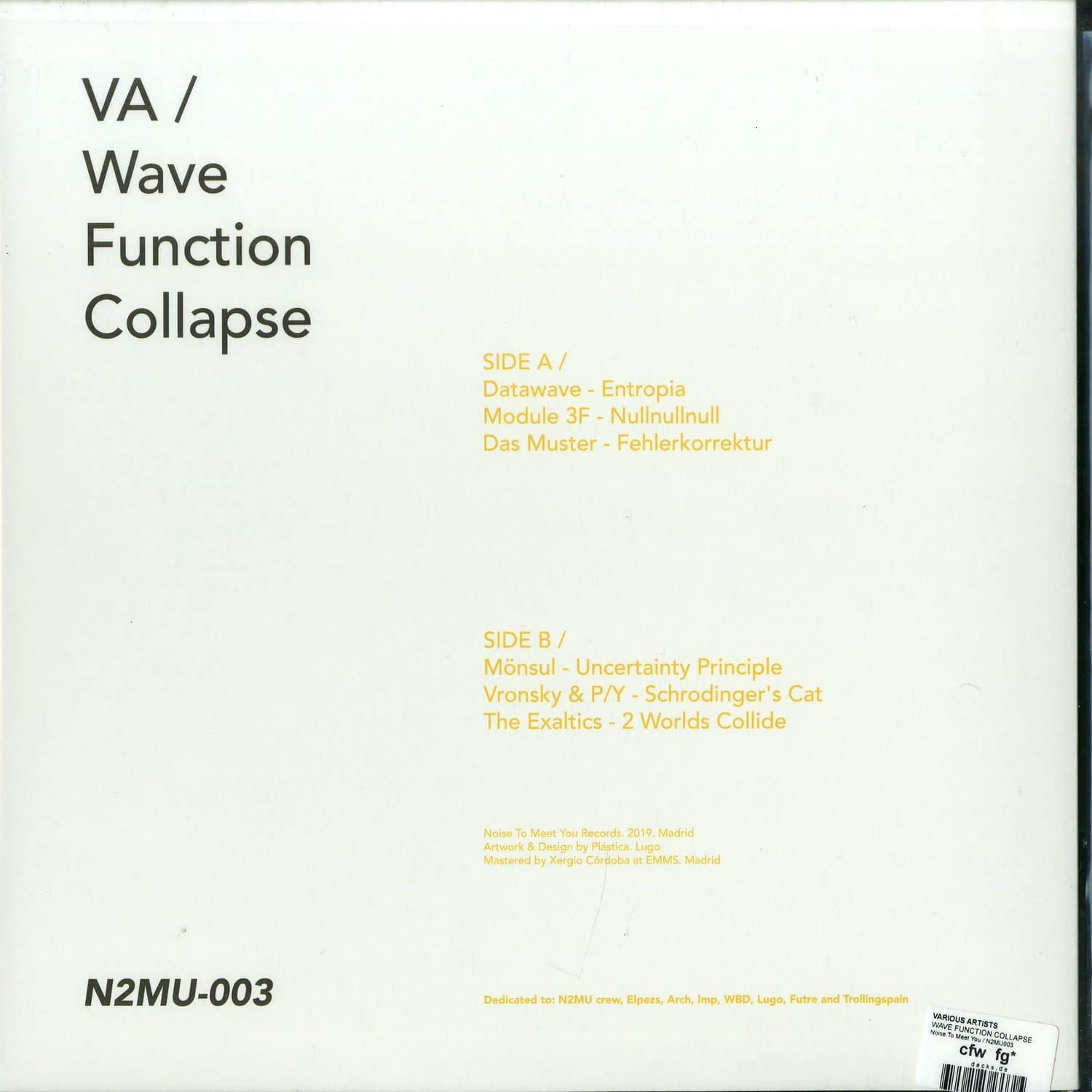 Various Artists - WAVE FUNCTION COLLAPSE