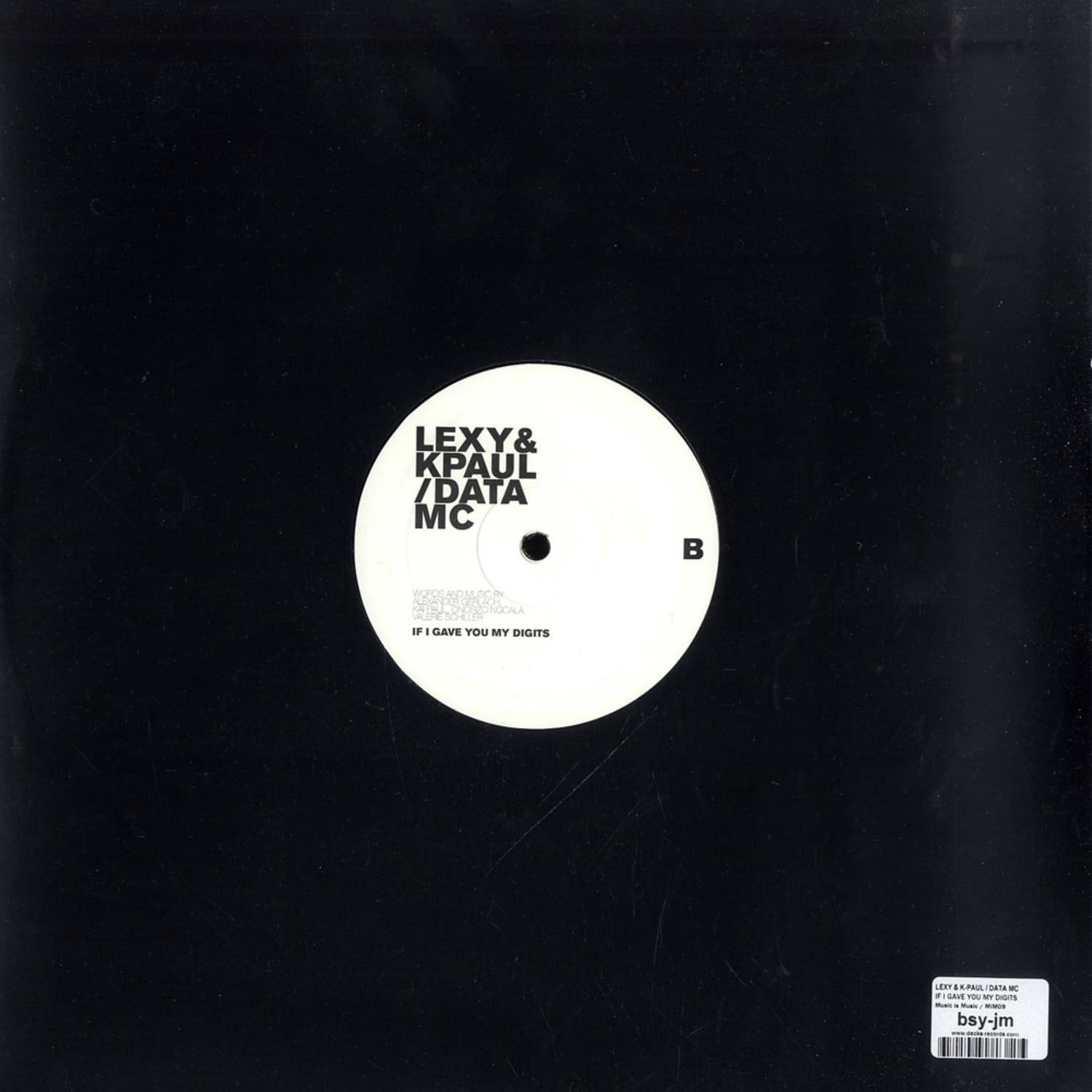 Lexy & K-Paul / Data MC - IF I GAVE YOU MY DIGITS