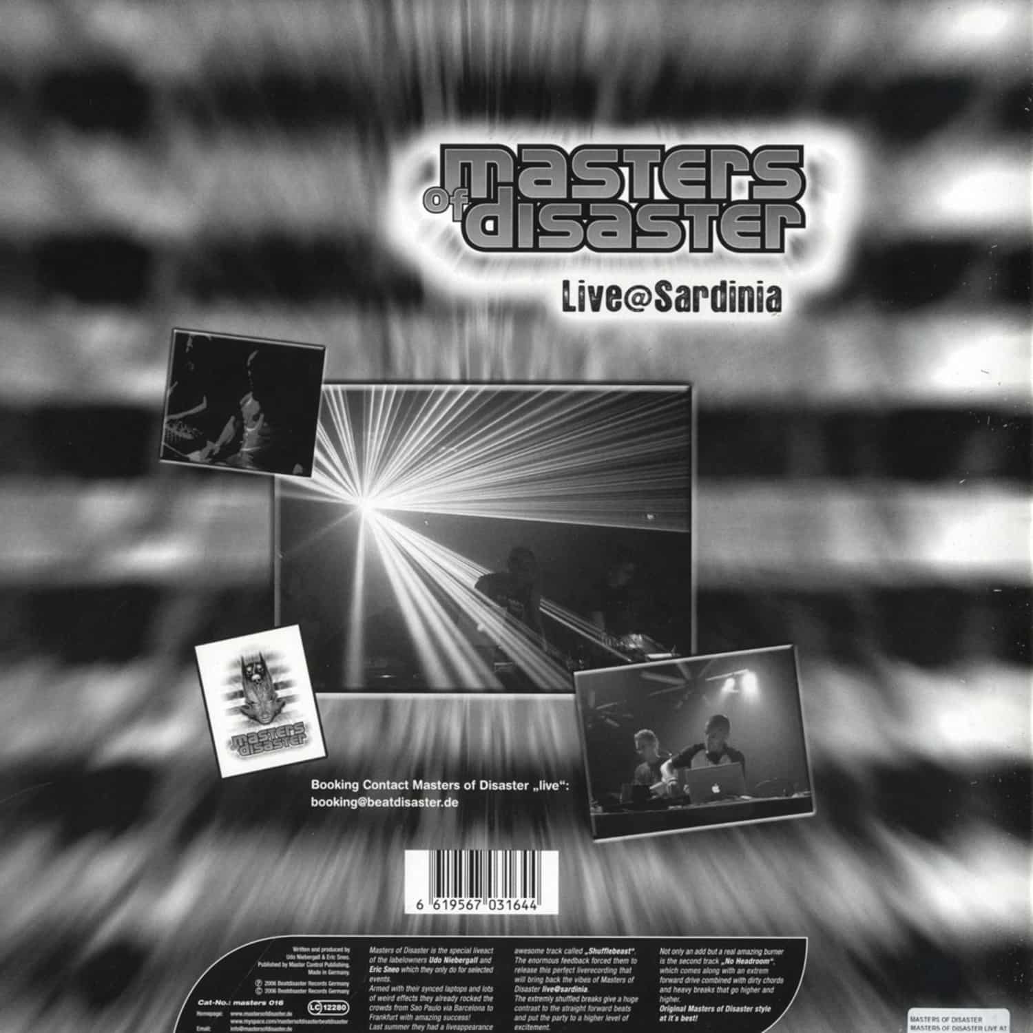 Masters Of Disaster - MASTERS OF DISASTER LIVE AT SARDINIA