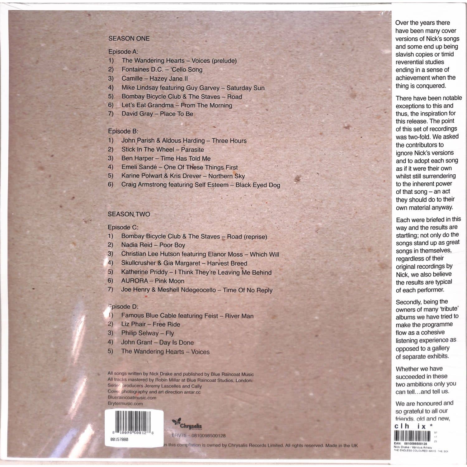 Nick Drake / Various Artists - THE ENDLESS COLOURED WAYS: THE SONGS OF ...