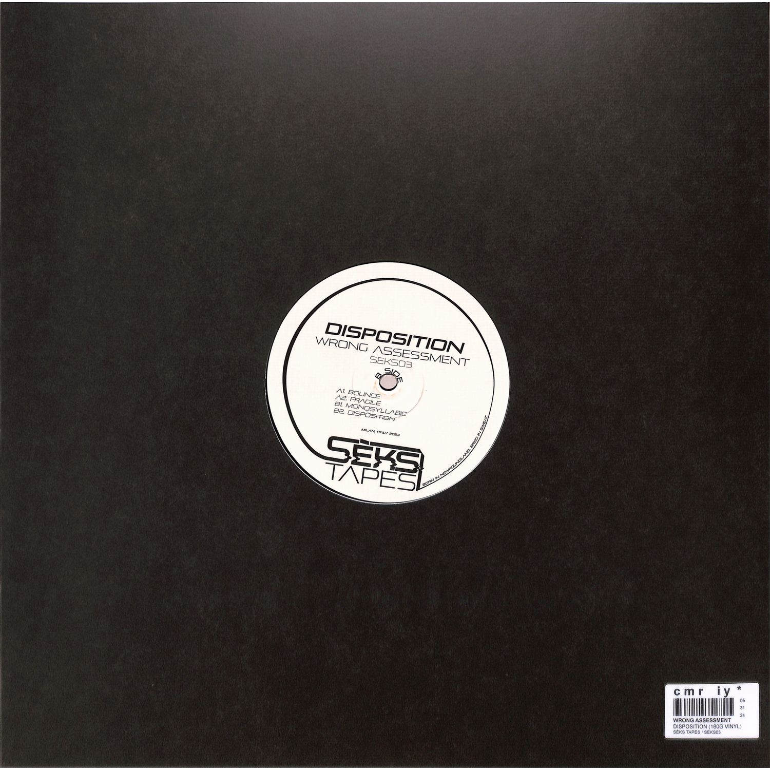 Wrong Assessment - DISPOSITION